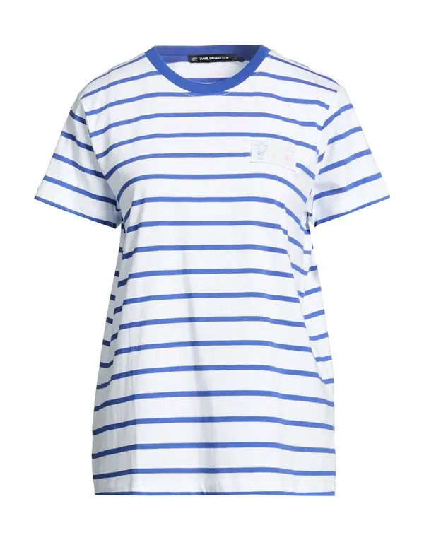 Karl Lagerfeld T-shirt In Organic Cotton - Blue
