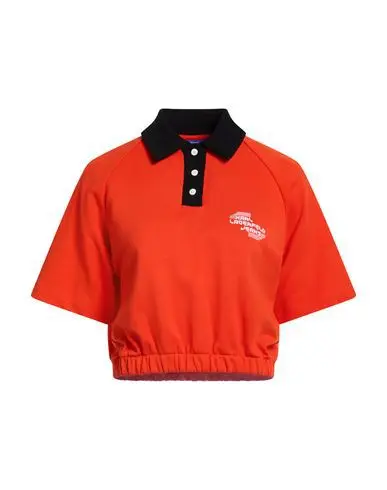 Karl Lagerfeld Cropped Short Sleeve Polo Shirt