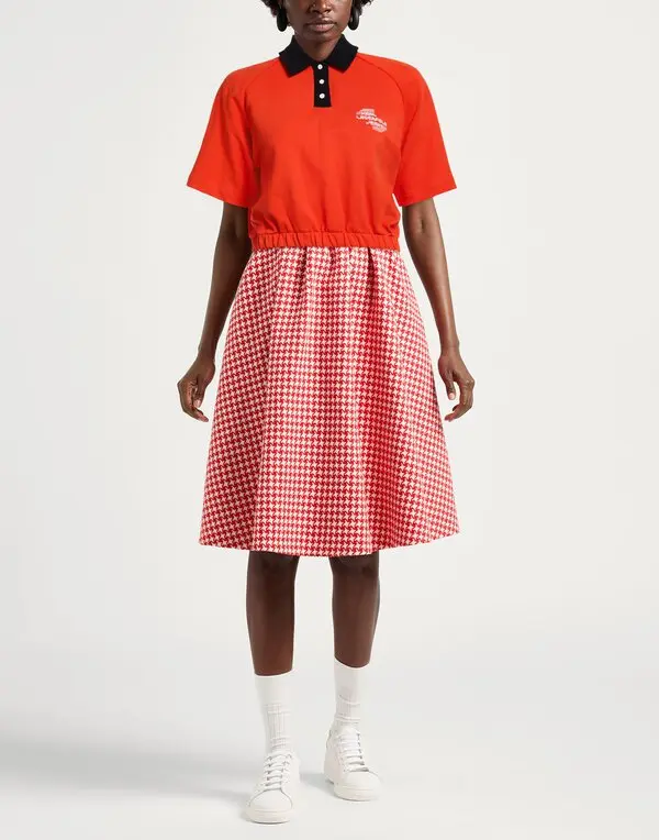 Karl Lagerfeld Cropped Short Sleeve Polo Shirt
