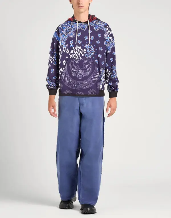 Just Cavalli Cotton Fleece Paisley-print Sweatshirt