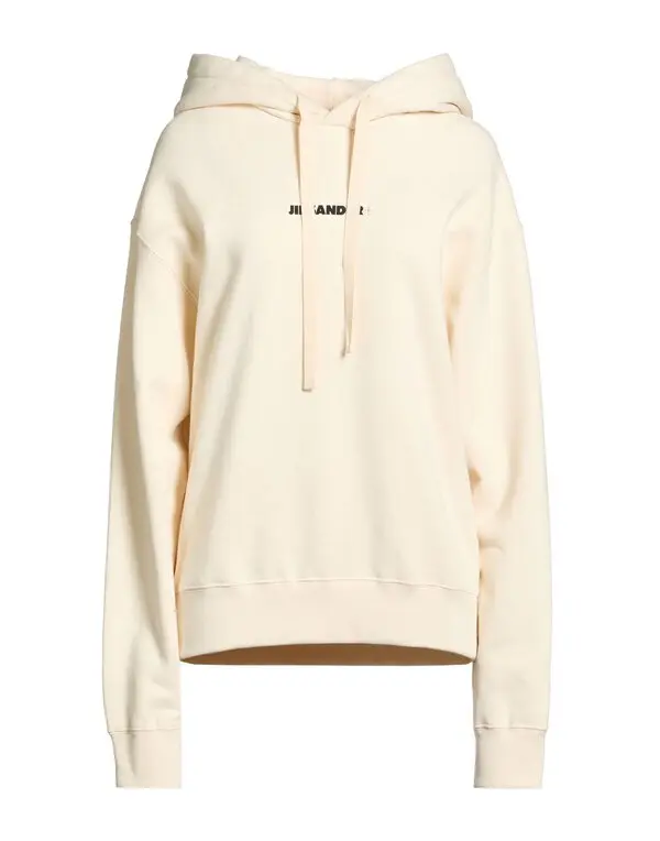 JIL SANDER Cotton Fleece Sweatshirt - Beige