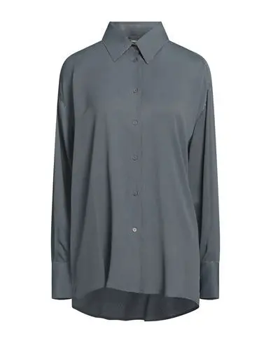 Fabiana Filippi Crepe Shirt With Appliqués - Charcoal