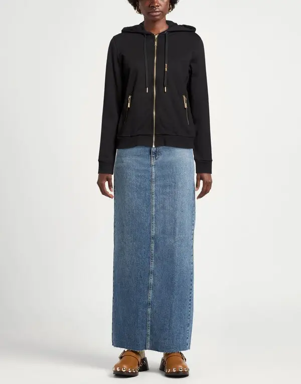 Just Cavalli Cotton Fleece Sweatshirt - Black