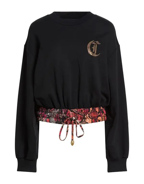 Just Cavalli Solid Color French Terry Sweatshirt