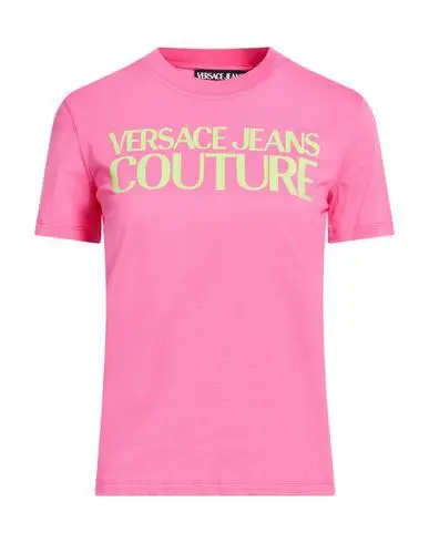 Versace Logo-print Jersey T-shirt - Fuchsia