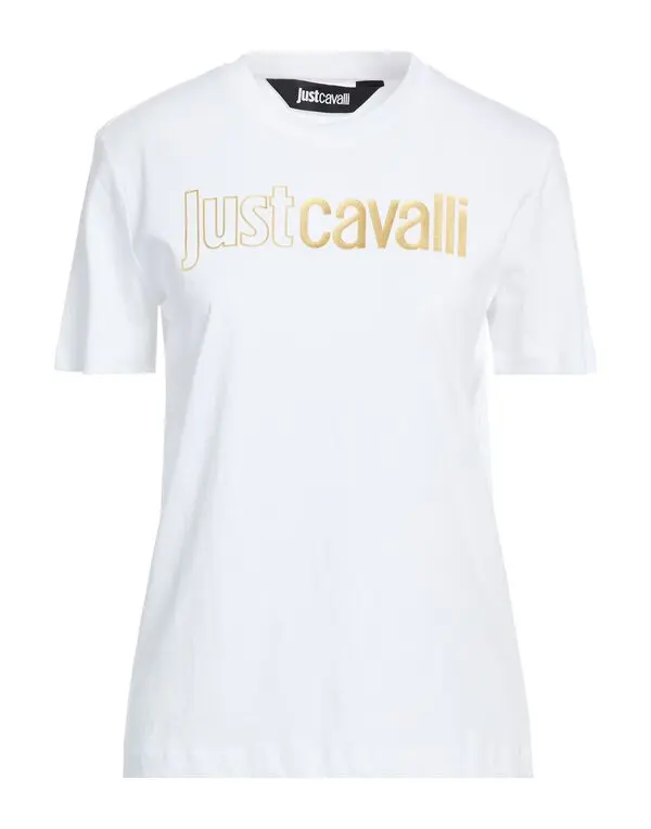 Just Cavalli Cotton Logo-print T-shirt - White