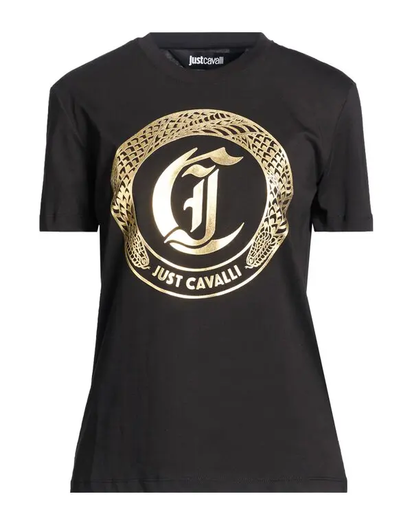 Just Cavalli Logo-print T-shirt - Black