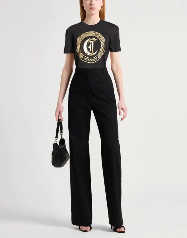 Just Cavalli Logo-print T-shirt - Black