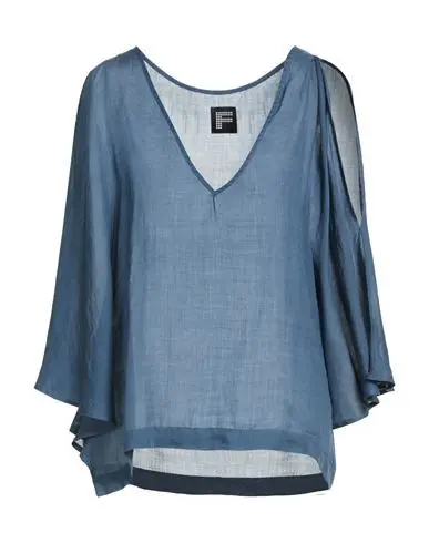 FISICO Top Emerald Ramie - Blue