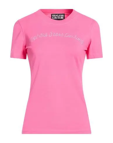 Versace T-shirt With Logo Print - Pink