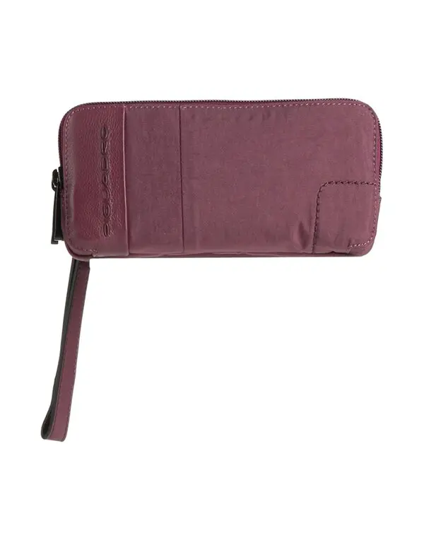 PIQUADRO Polyester And Cow Leather Clutch