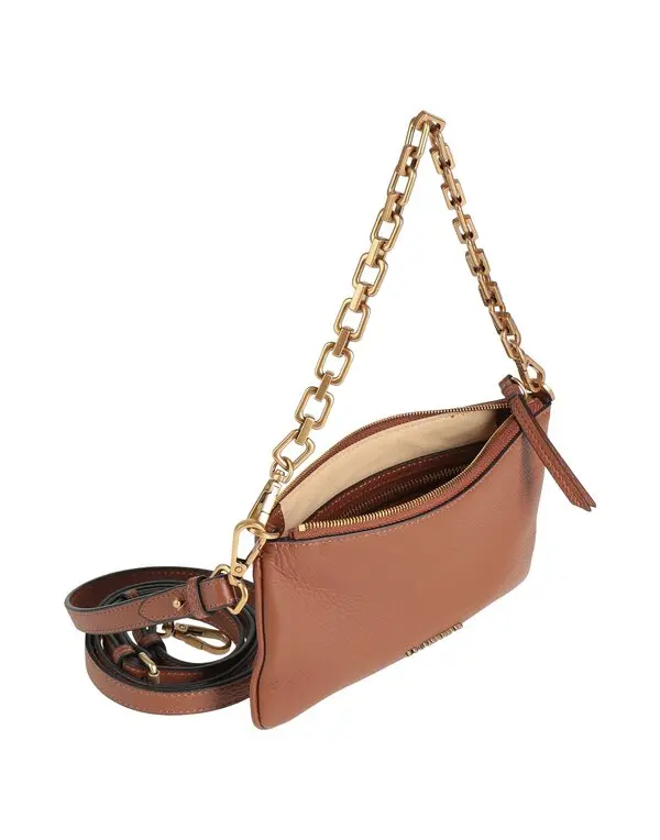 LA MARTINA Pebbled-leather Handbag - Brown