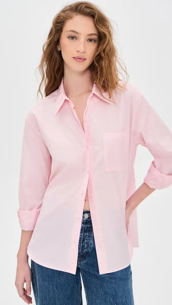 Rag & Bone Connie Button-down Shirt - Peony