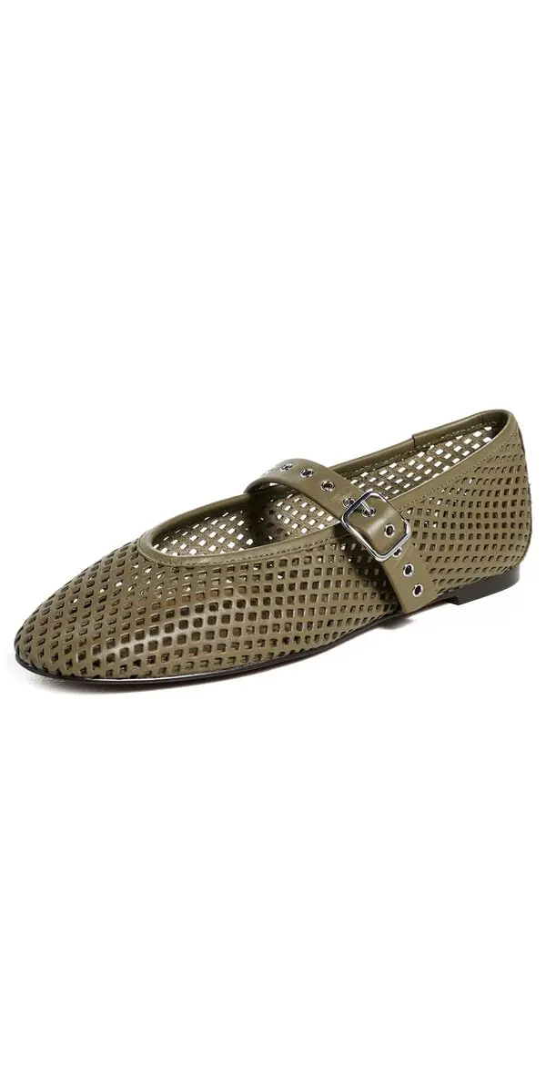 Madewell Remy Mary Jane Flats - Worn Olive