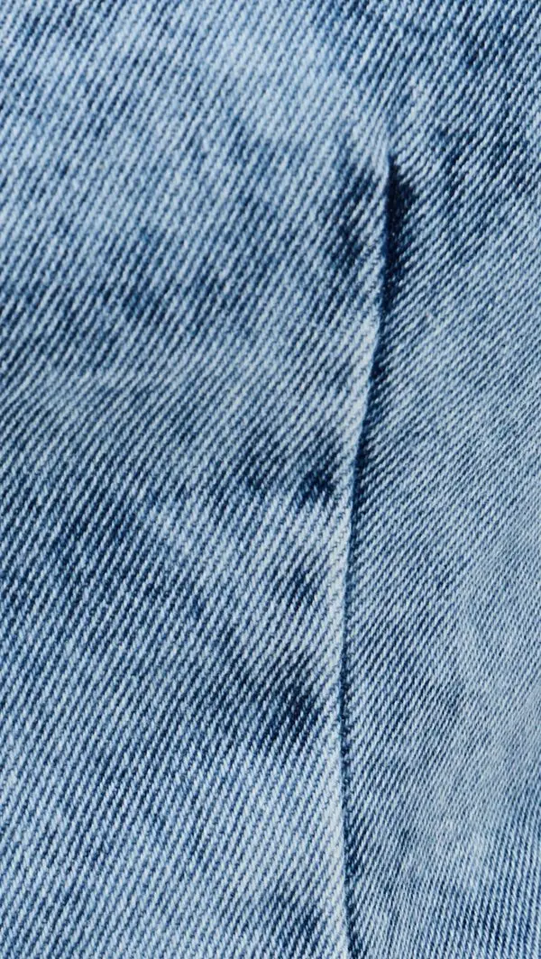 MARQUES' ALMEIDA Acid Wash Denim Fitted T-shirt