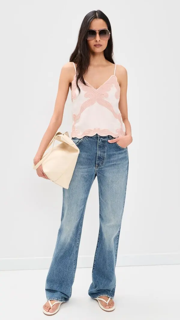 Rag & Bone Ann Embroidered Tank Top