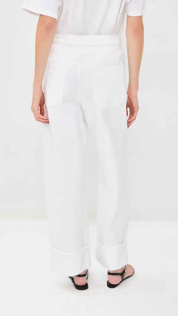RÓHE Baggy Turn-up Denim Jeans