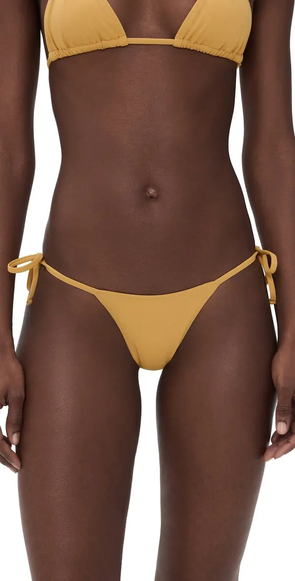 Eterne Isla String Bikini Bottoms - Saffron