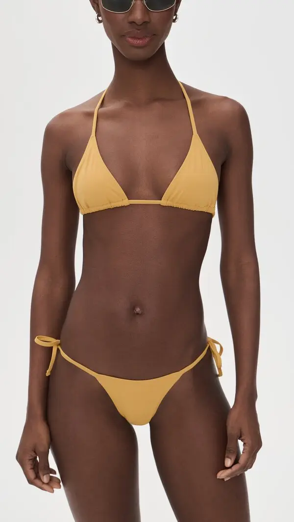 Eterne Isla String Bikini Bottoms - Saffron