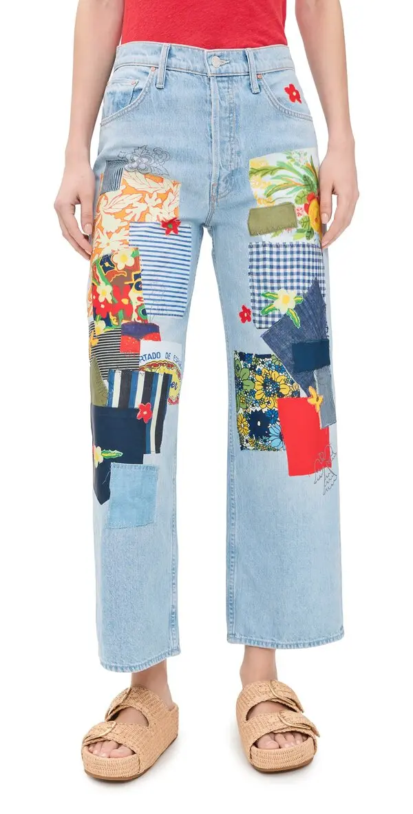 MOTHER High-waisted Spinner Flood Jeans - Mumble Jumble
