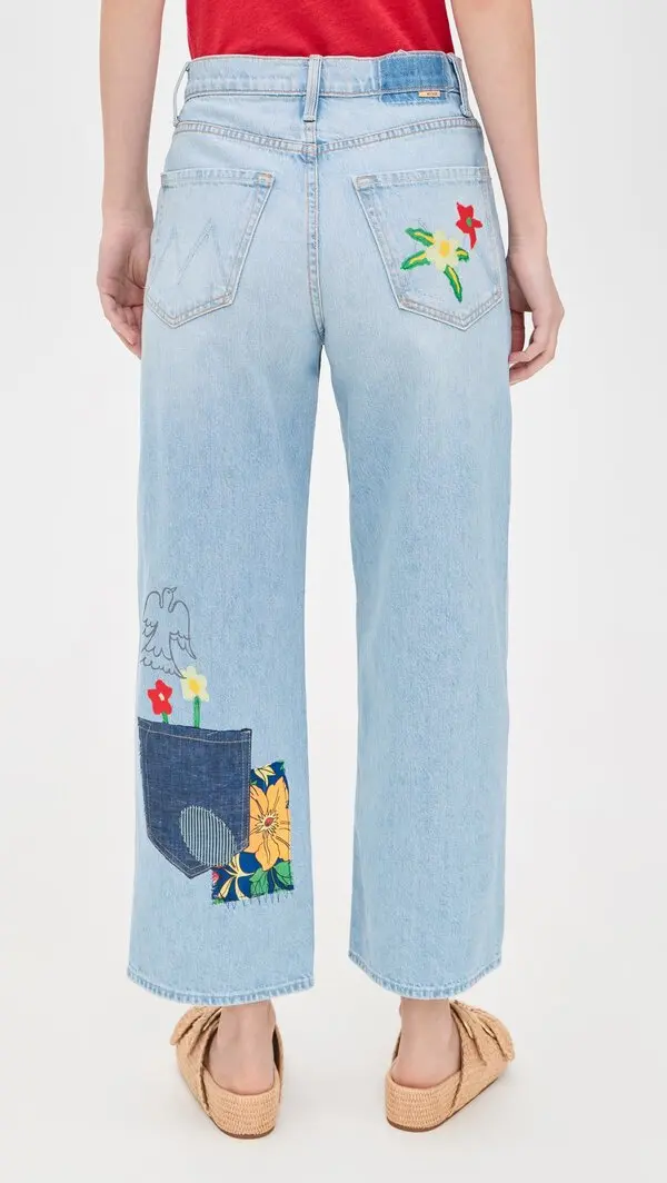 MOTHER High-waisted Spinner Flood Jeans