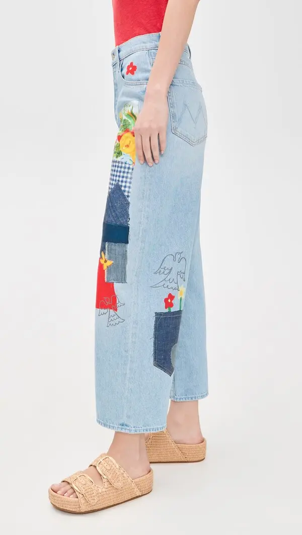MOTHER High-waisted Spinner Flood Jeans