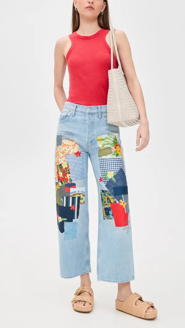 MOTHER High-waisted Spinner Flood Jeans
