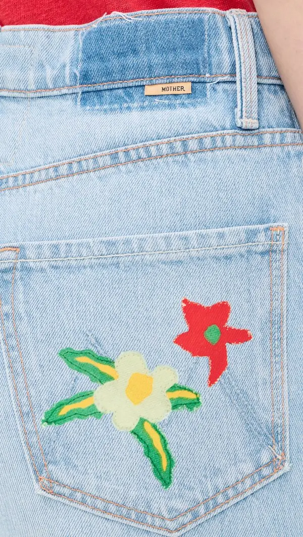 MOTHER High-waisted Spinner Flood Jeans