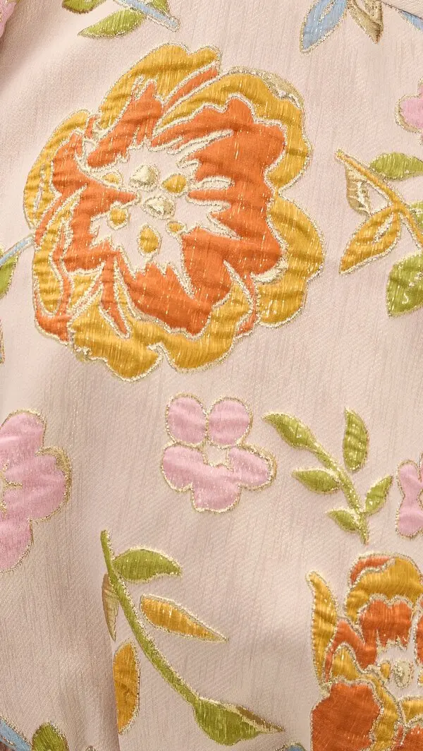 Arianne Elmy Floral Embroidered Jacquard Top