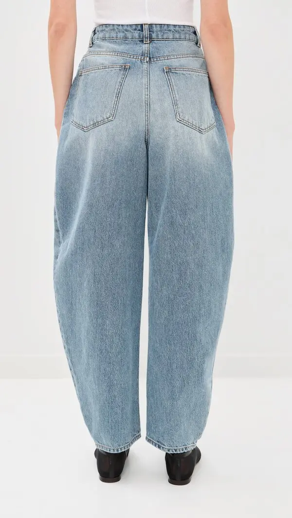 RÓHE High-waist Sculptural Denim Jeans - Classic Blue