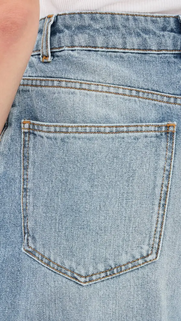 RÓHE High-waist Sculptural Denim Jeans - Classic Blue