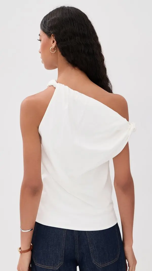 RÓHE Sculptural One-shoulder Blouse - Off White