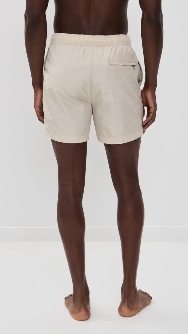 Onia Crinkled Swim Trunks - Stone