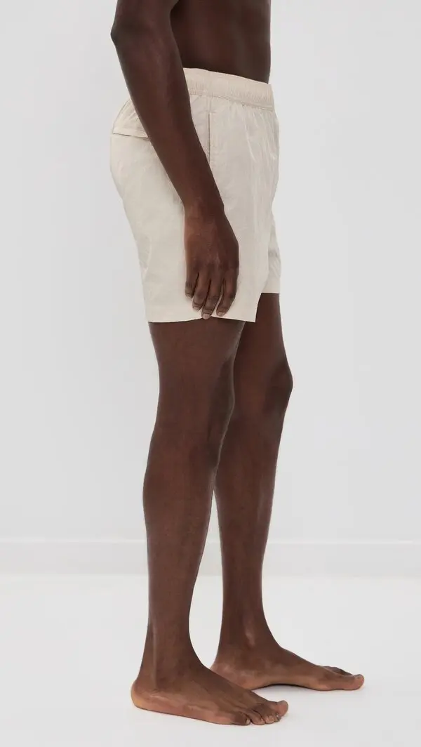Onia Crinkled Swim Trunks - Stone