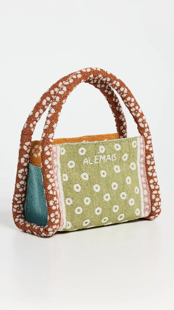 ALEMAIS Alberta Beaded Mini Barrel Bag