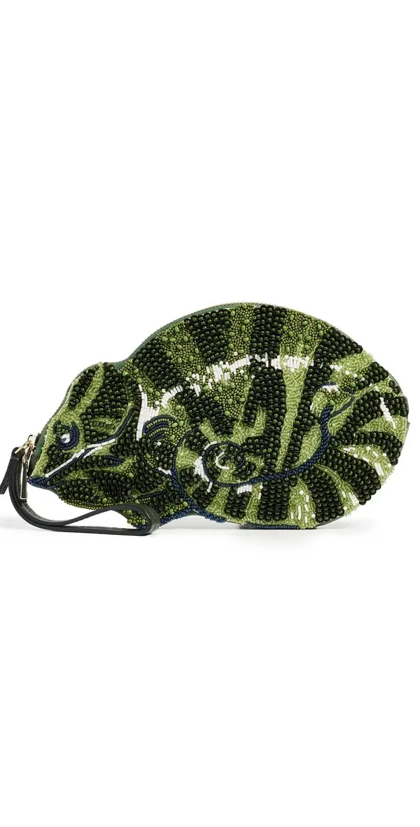 ALEMAIS Chameleon Beaded Clutch