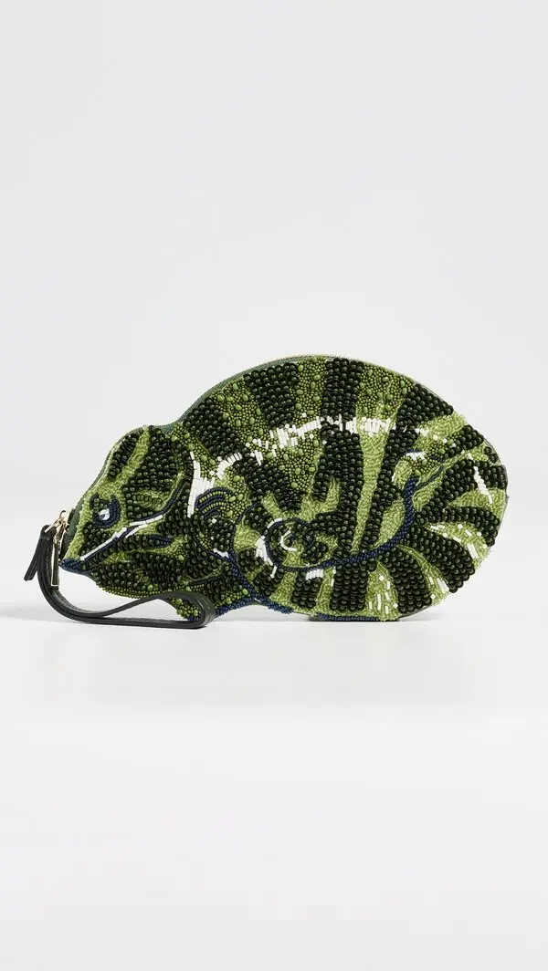 ALEMAIS Chameleon Beaded Clutch