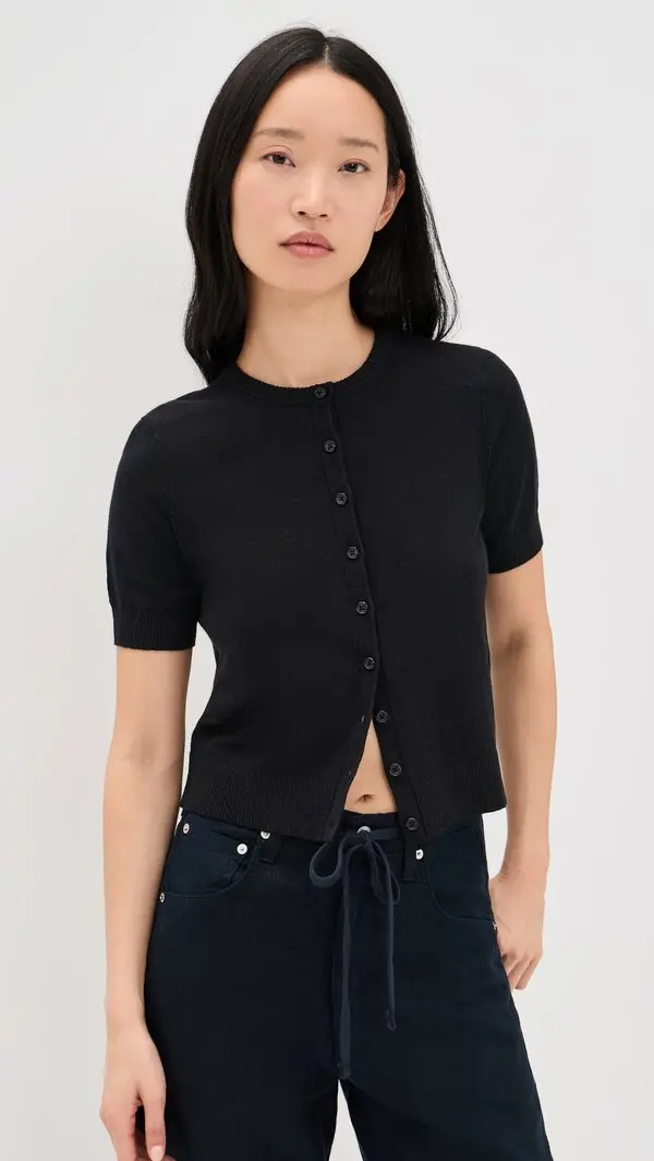 LA LIGNE Short Sleeve Cardigan