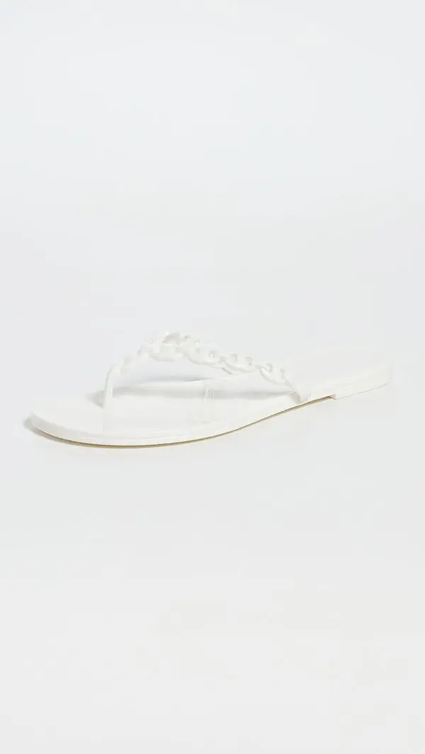 Tory Burch Gemini Link Jelly Sandals - Bianco