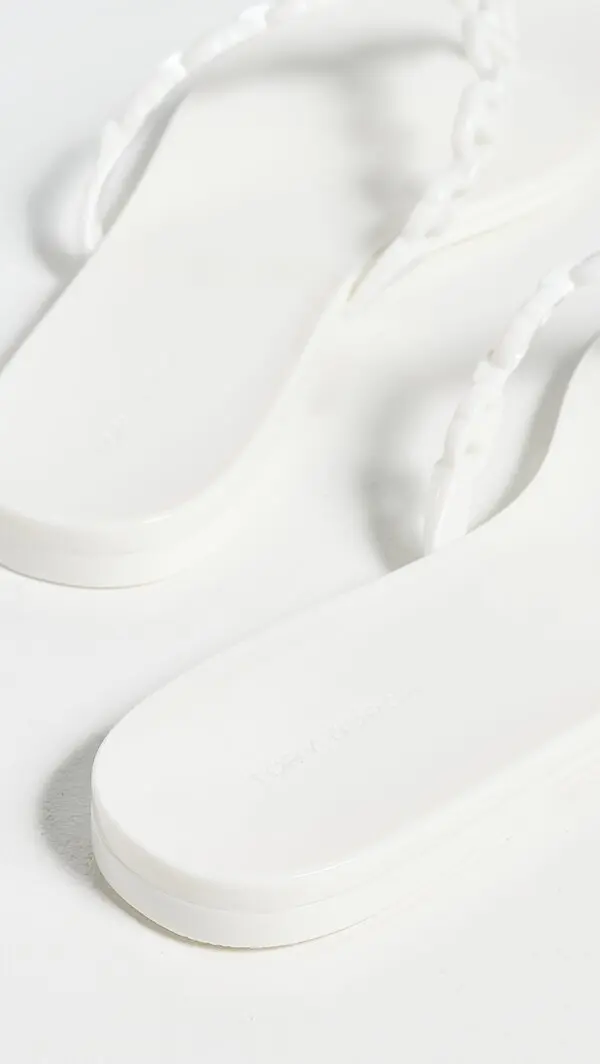 Tory Burch Gemini Link Jelly Sandals - Bianco