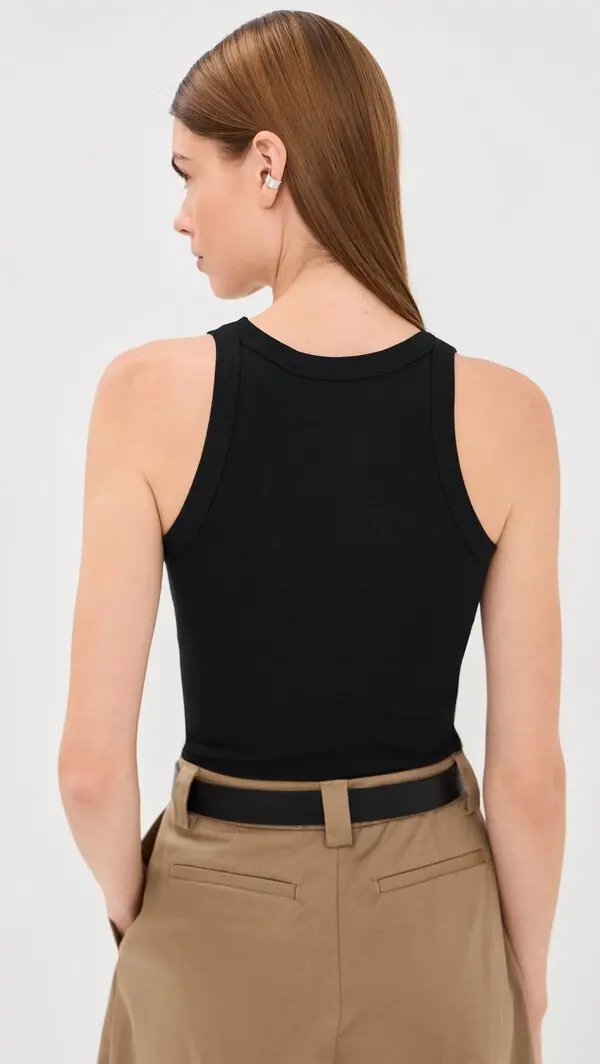 RÓHE Scoop Neck Ribbed Tank Top