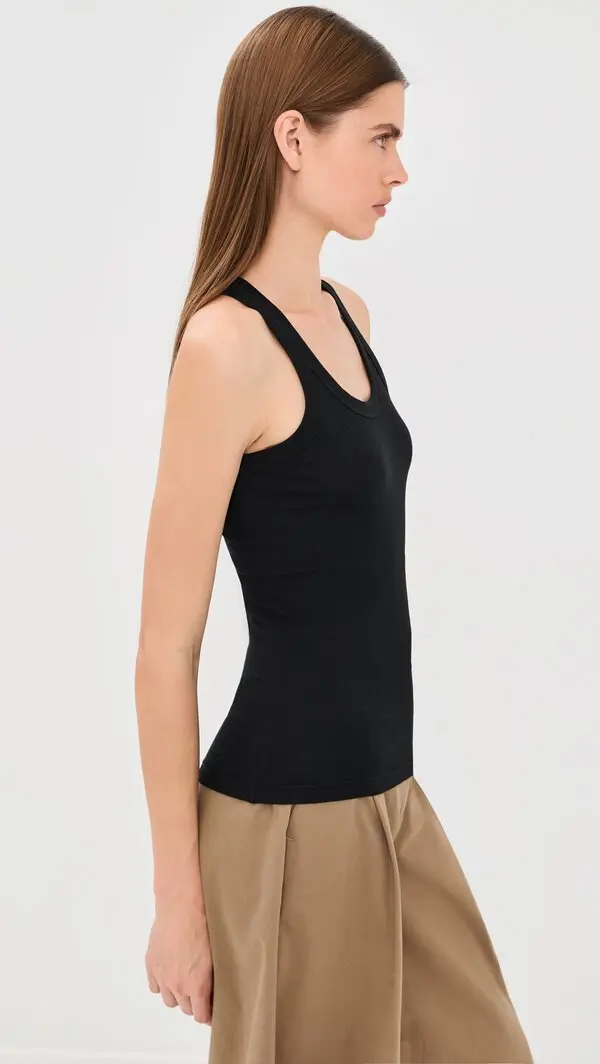 RÓHE Scoop Neck Ribbed Tank Top