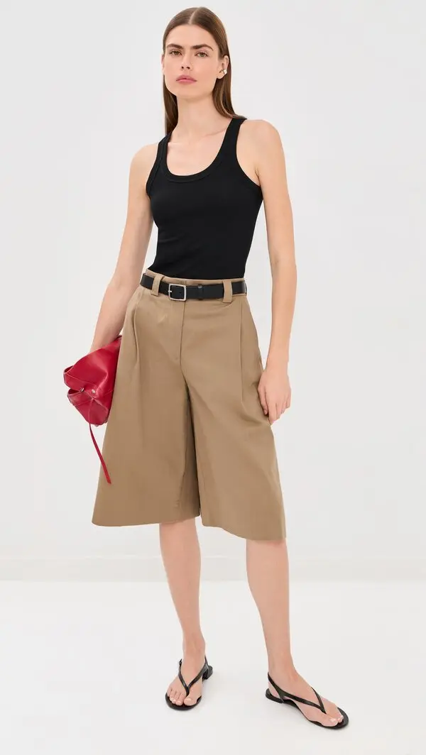 RÓHE Scoop Neck Ribbed Tank Top
