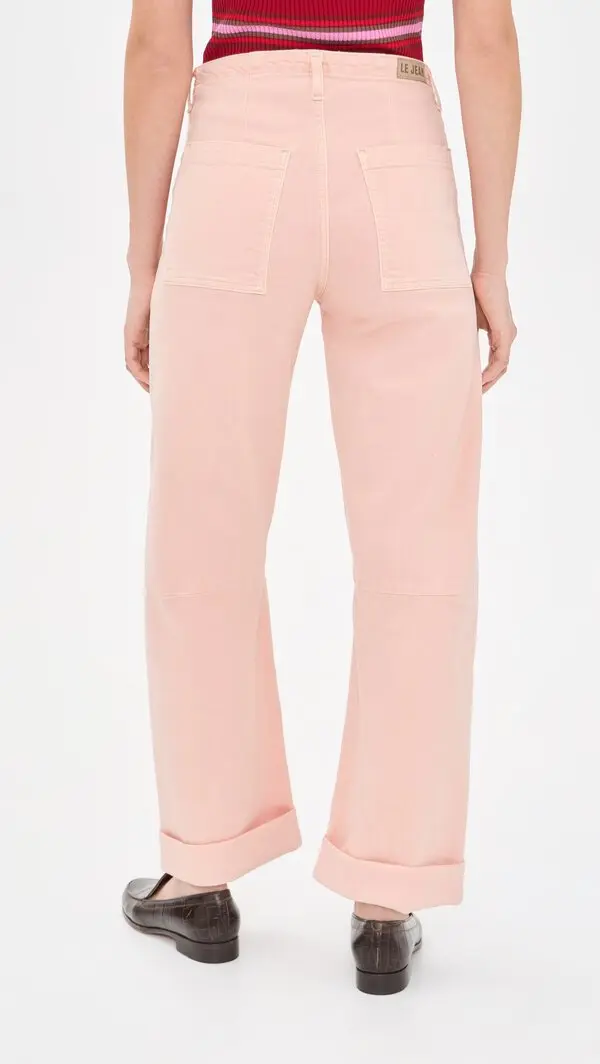 LE JEAN Utility Soft Double Cuff Jeans