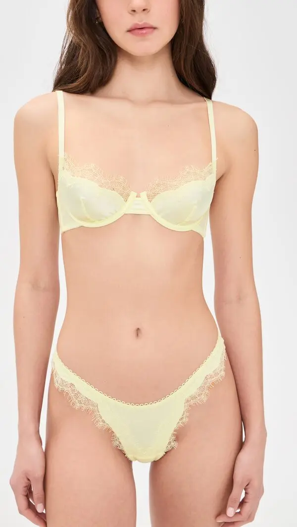 KAT THE LABEL Sorrento Underwire Bra - Limoncello