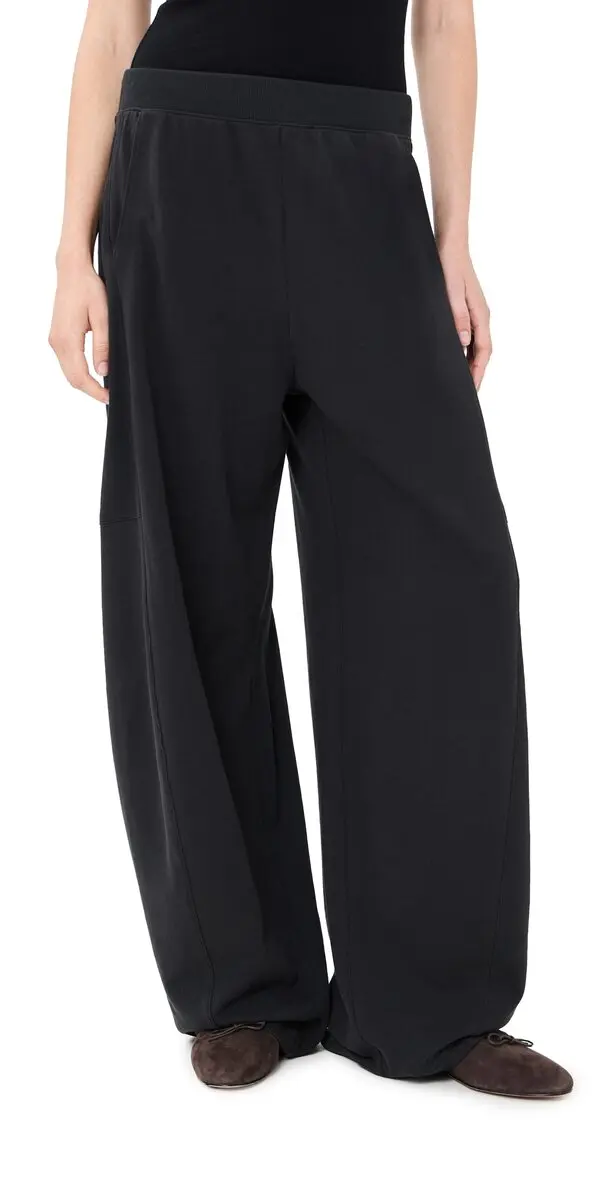 Tibi Lightweight Sweatshirting Winslow Pants - Black