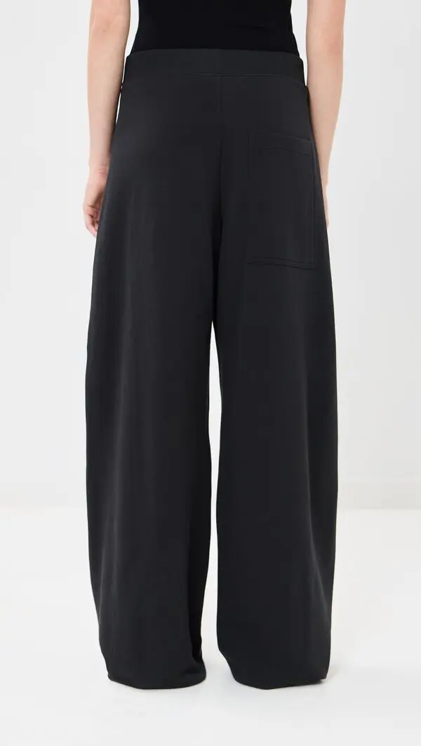 Tibi Lightweight Sweatshirting Winslow Pants - Black