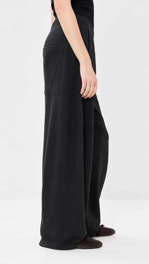 Tibi Lightweight Sweatshirting Winslow Pants - Black