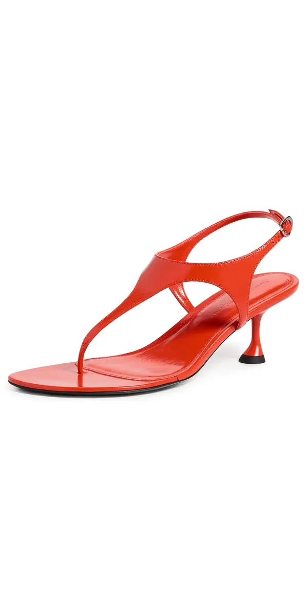Proenza Schouler Tee Thong Sandals - Coral