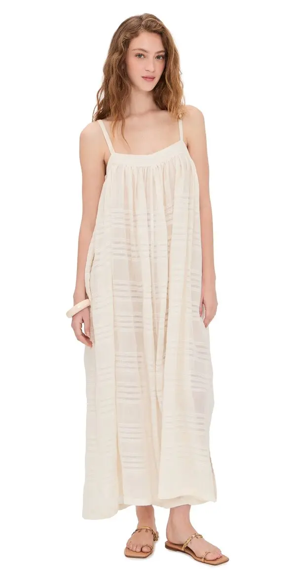 LEMLEM Eda Slip Dress - Lacee Cream